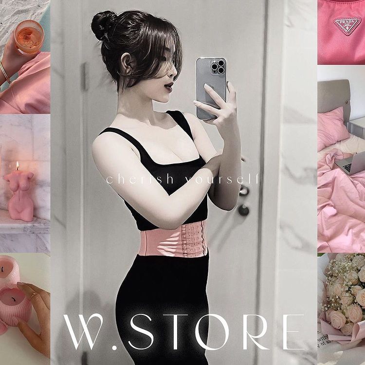 Chinh Phục Vòng Eo 58cm Cùng Latex Hồng 27 Xương Chuẩn Chính Hãng W.Store